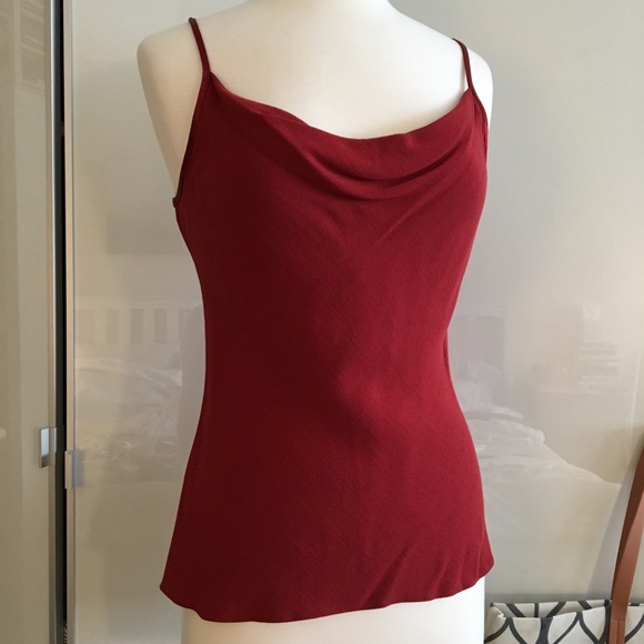Bhs | Tops | Bhs Red Satin Tank | Poshmark